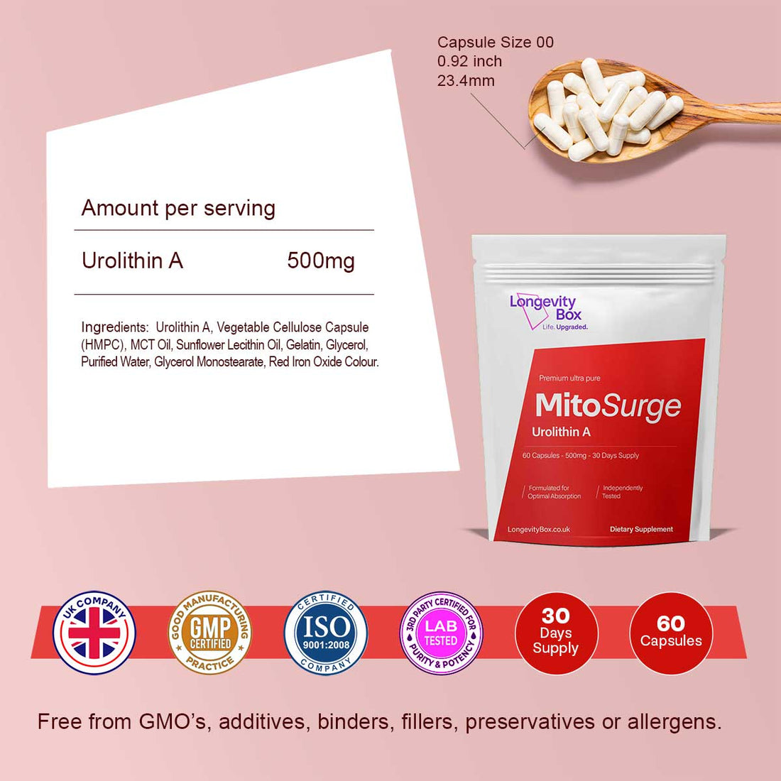 MitoSurge | Ultra Pure Urolithin A Supplement – Longevity Box
