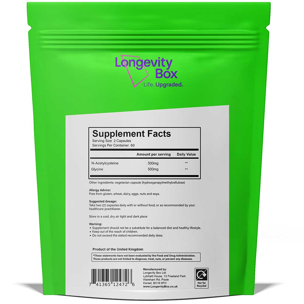 GlyNAC Supplement - NAC & GLYCINE – Longevity Box