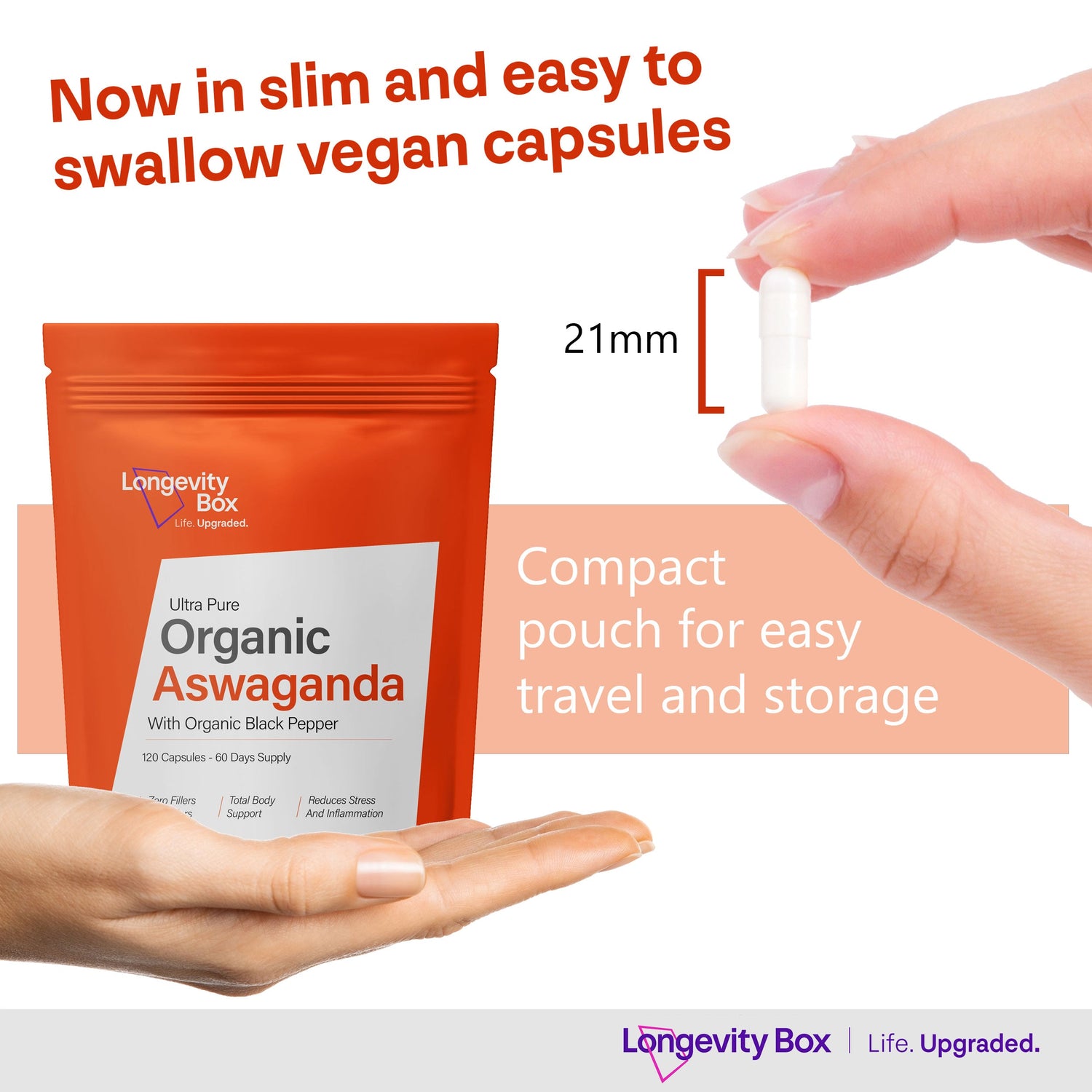 Pure Organic Ashwagandha Supplement | UK - LongevityBox – Longevity Box